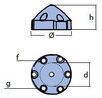 00482/6: 47mm Max Prop Propeller Anode - Anodes Direct