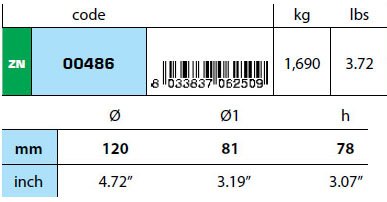 00486: 81mm Max Prop Propeller Anode - Anodes Direct