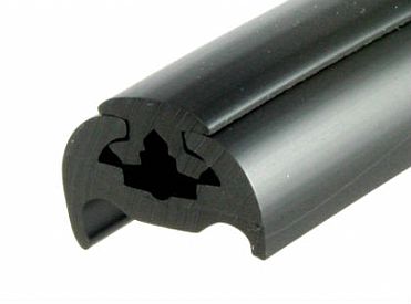 Black PVC Fender Semi Rigid Base, Flexible Insert 27mm x 16mm